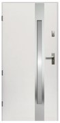 O.K. Doors® Vchodové dveře Hestia, 90 L, rozměr vč. zárubně: 1000 × 2070 mm, ocel, levé, bílé, prosklené