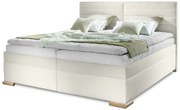 ND Lucia Boxspring 160x200cm bílá ekokůže