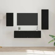 Sestava TV skříněk 4 ks Černý dub Kompozitní dřevo 3393283