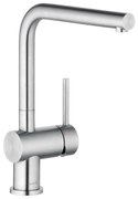Kludi L Steel - Dřezová baterie, kartáčovaná nerez 45803F877