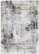 Dywany Łuszczów, Kusový koberec ANDRE Frame 1065, 120x170, šedá, chodba / předsíň