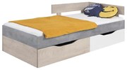 Meblar Postel Sigma SI15 Barva: - beton + bílý lux + dub