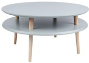 Tmavě šedý konferenční stolek Ragaba UFO, Ø 70 cm