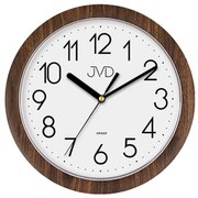 JVD Netikající tiché nástěnné hodiny v imitaci dřeva JVD  H612.20