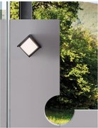 NV 9026001 Venkovní nástěnné svítidlo MAX tmavě šedý ABS čirý a bílý akryl LED 12W 3000K 200-240V 120st. IP65 - NOVA LUCE