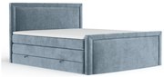 Modrá boxspring postel s úložným prostorem 180x200 cm Lavenda – Maison de Rêve