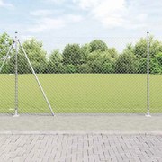 Zábradlí s betonovým základem 10 x 1,4 m Pozinkovaná ocel 3351287