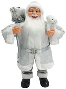 Dekorace Santa Claus Stříbrný 80cm