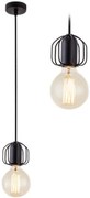 Toolight Stropní lampa zavěšená na jedno podkroví černá APP591-1CP