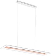 Linea Light 8938 Antille_P, závěsné svítidlo z pískovaného skla a mědi, 44W LED 3000K, délka 95cm