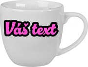 Personalizovaný velký hrnek Obtažený text (400 ml)