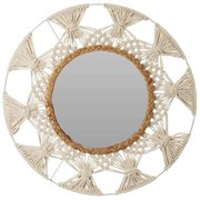 Zrcadlo Boho1, hnědé/béžové