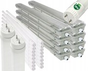 8x Hermetické svítidlo 120 cm s LED trubicemi do garáže a dílny