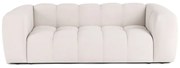 Krémová sametová pohovka 225 cm Cube - II. jakost – Bonami Selection