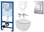 Cenově zvýhodněný závěsný WC set GROHE do lehkých stěn / předstěnová montáž+ WC Ideal Standard Tesi 38528SET-KE