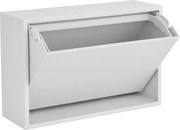 Bílý nástěnný odpadkový koš z recyklovaného plastu Mini Box – ReCollector