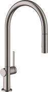 Hansgrohe Talis M54 - Dřezová baterie s výsuvnou sprškou, kartáčovaný černý chrom 72842340