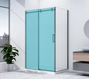 Gelco Gelco, DRAGON BLACK boční stěna 900mm, čiré sklo, GD7290B