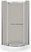 ELARIS DARK 80 cm Stříbrná Sklo RAUCH 195 cm 4520003