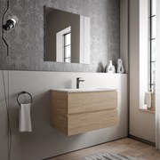 Koupelnová skříňka AVA 80 cm s umyvadlem z minerálního odlitku BRUXELLES