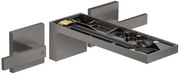 Axor MyEdition - Umyvadlová baterie pod omítku, s výpustí, EcoSmart, kartáčovaný černý chrom/bez destičky 47082340