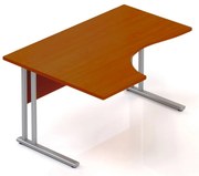 Ergonomický stůl Visio 140 x 100 cm, levý, třešeň