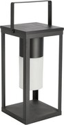 Černá solární/na USB LED lucerna (výška 38 cm) Solar – Bizzotto