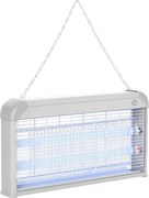 Outsunny Elektrická Lampa proti Komárům 30W, Zabíječ Hmyzu pro Interiér s UV Světlem do 60 m² pro Zahradní Terasu a Patio 48,5x8,5x26,5 cm Šedá | Aoso
