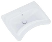 Ravak Safe - Umyvadlo bezbariérové 60x49 cm, s přepadem, otvor pro baterii, bílá XJX01160006