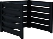 Kompostér Trestles KOMP přístavek 1100x1100x970 mm, 1140 l, černý  - VÝPRODEJ – omezené množství KOMP1-9005-P