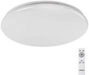 Rabalux 5446 led stropní svítidlo danny 1x60w | 4800lm | 3000-6500k | ip20 - cct, stmívatelné, s dálkovým ovládáním, s funkcí časovače, efekt třpytu, bílá