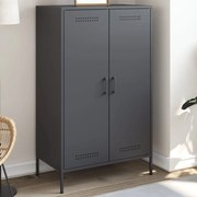 Skříň highboard antracitová 68 x 39 x 113 cm ocel