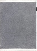 Dywany Łuszczów, Kusový koberec Berber 9000 light grey, 80x150, šedá, obývací pokoj