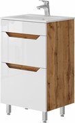 Lavedo Neo Wotan Oak 50 koupelnová skříňka s umyvadlem