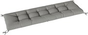 Polštář z palety Odnímatelný sedák s upevňovacími popruhy Polštář z palety pro většinu lehátek 198x65x13cm Světle šedý