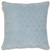 Pip Studio Quilty Dreams polštář 45x45cm, modro-zelený (Velvet dekorační polštář 45x45cm s výplní dvoubarevný)