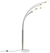 Designová stojací lampa ocelová 5-světlo - Sixties Marmo
