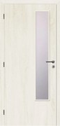 Solodoor Interiérové dveře L2 sklo, 70 L, 70 × 197 cm, fólie, levé, Andorra white, prosklené