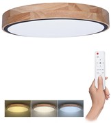 Solight LED osvětlení s dálkovým ovladačem Iron Oak, 48W, 3360lm, 40cm, změna chromatičnosti, stmívatelné