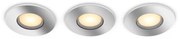 Philips-SADA 3xLED Stmívatelné svítidlo Hue ADORE BATHROOM 1xGU10/4,2W/230V IP44 8720169318014