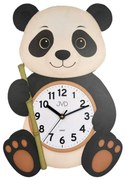 JVD Dětské nástěnné netikající tiché hodiny JVD HJ113 - panda