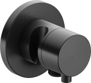 Keuco IXMO - Uzavírací ventil pod omítku, s připojením a držákem sprchy, černý chrom kartáčovaný 59541131201