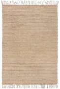 Flair Rugs, Kusový koberec Levi Chenille Jute Natural, 80x150, béžová, ložnice