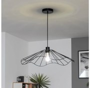 Brilagi - LED Lustr na lanku CERIA WIRE 1xE27/40W/230V pr. 60 cm černá