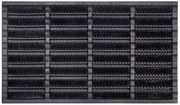 Hanse Home, Venkovní čistící rohož Mix Mats Brushes 105648 Black - na ven i na doma, 45x75, černá, exteriér