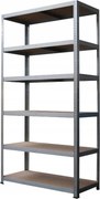 Fistar Regál 240x100x40 cm kovový zinkovaný 6-policový, nosnost 900 kg