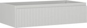 Mexen Rivel, koupelnová skříňka 90 cm, 1 zásuvka, drážkovaná, šedá matná, 91A20-09023-1-BF62