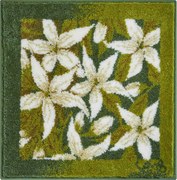 GRUND JASMINE - Koupelnová předložka zelená Rozměr: 60x60 cm