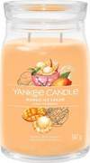 Yankee Candle vonná svíčka Signature ve skle velká Mango Ice Cream 567g