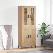 Skříň highboard dub sonoma 69,5 x 34 x 180 cm kompozitní dřevo 3198340